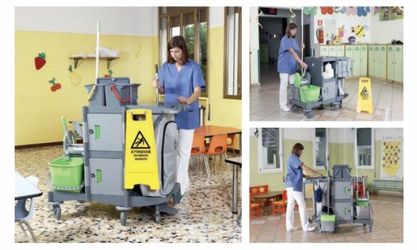BRIX SCHOOL TROLLEY WITH WRINGER – Cleantools Global